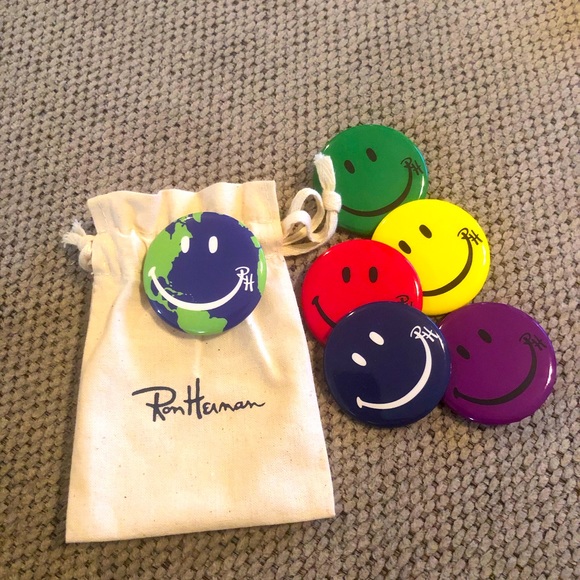 Ron Herman | Jewelry | Retro Smiley Face Pins | Poshmark